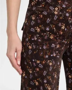 Dorothee Schumacher Floral Printed Stretch Cotton Pants