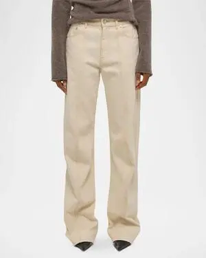 Helmut Lang Wide-leg Jeans - Ecru