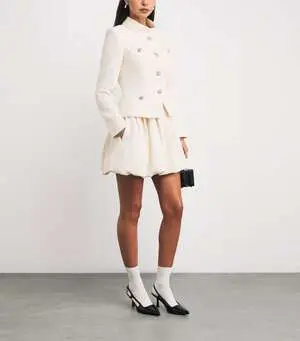 SELF-PORTRAIT Bouclé Mini Dress - Ivory
