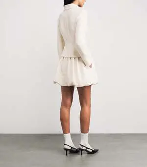 SELF-PORTRAIT Bouclé Mini Dress - Ivory