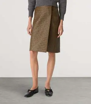 Bottega Veneta Lambskin Braided Trim Ballet Flats - Black