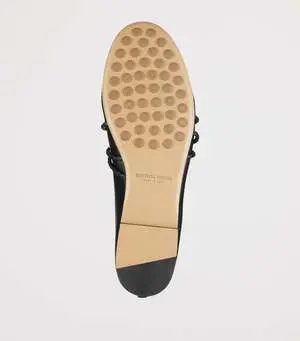 Bottega Veneta Lambskin Braided Trim Ballet Flats - Black
