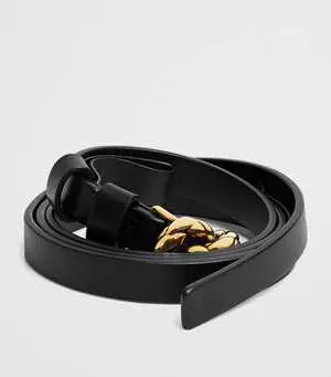 Bottega Veneta Leather Knot Belt