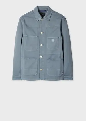 Paul Smith Gart-dyed Denim Work Jacket - Blue