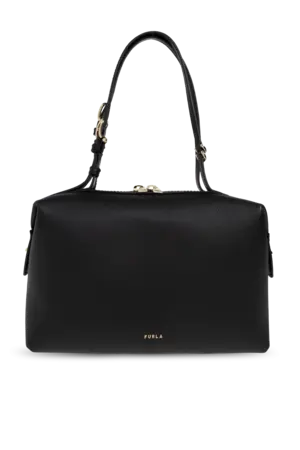 Furla Double Medium Shoulder Bag - Black