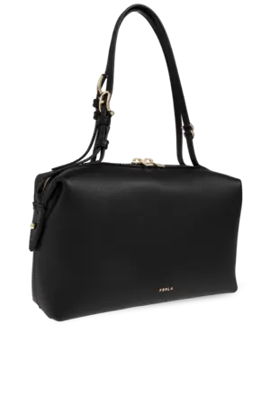 Furla Double Medium Shoulder Bag - Black
