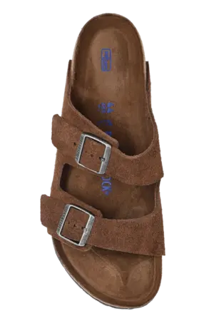 BIRKENSTOCK Arizona Bs Suede Slides - Brown