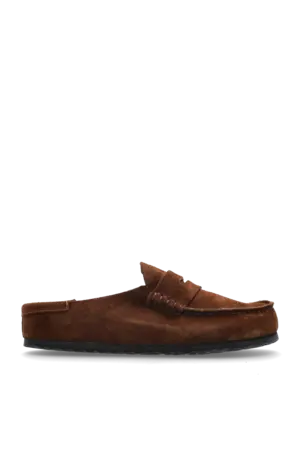 BIRKENSTOCK Naples Wrapped Slides - Brown