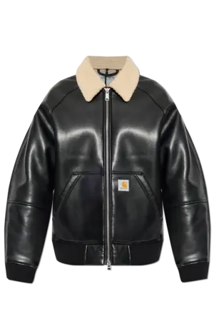 Carhartt Work In Progress Shepton Faux Leather Bomber Jacket