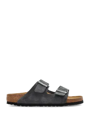 BIRKENSTOCK Arizona Bs Suede Slides - Grey