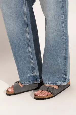 BIRKENSTOCK Arizona Bs Suede Slides - Grey