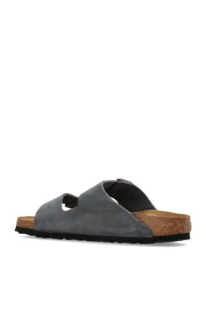 BIRKENSTOCK Arizona Bs Suede Slides - Grey
