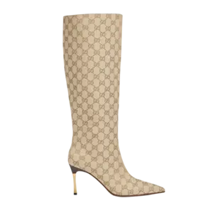 Gucci Gg Canvas Bombshell Boots - Beige