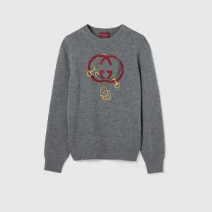 Gucci Knit Wool Sweater With Embroidery