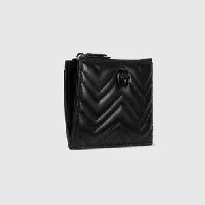 Gucci Gg Marmont Zip Key Pouch - Black