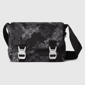 Gucci Gg Canvas Small Crossbody Bag - Black