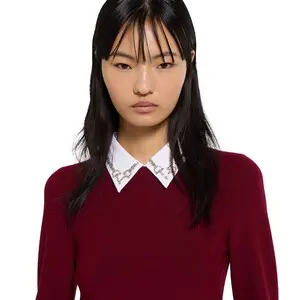 Gucci Wool Sweater With Crystal Horsebit