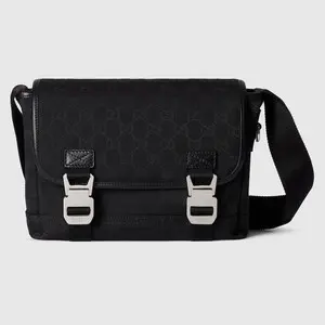 Gucci Gg Canvas Small Crossbody Bag - Black