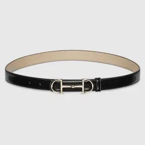 Gucci Reversible Belt With Horsebit - Black