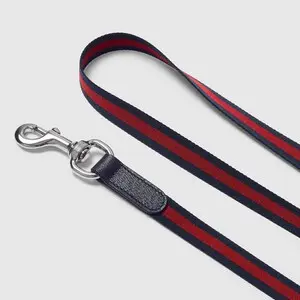Gucci Web Pet Leash - Silver