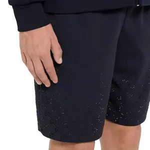 Gucci Technical Jersey Shorts With Gg Crystals