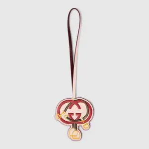 Gucci Printed Leather Bag Charm