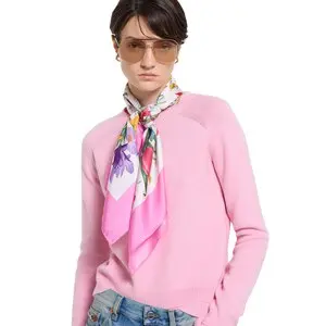 Gucci Printed Silk Twill Carr - White