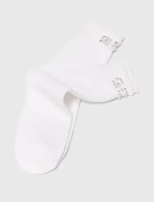 Maje Pointelle Cotton Socks
