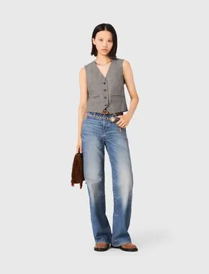 Maje Wool Tailored Vest