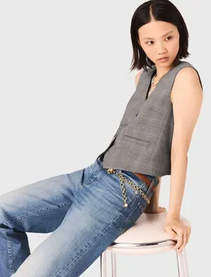 Maje Wool Tailored Vest