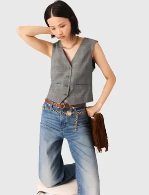 Maje Wool Tailored Vest