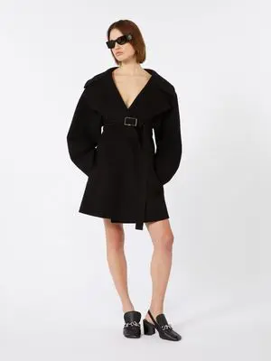 Max Mara Short Wool Coat - Black