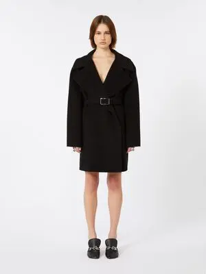 Max Mara Short Wool Coat - Black