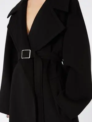 Max Mara Short Wool Coat - Black