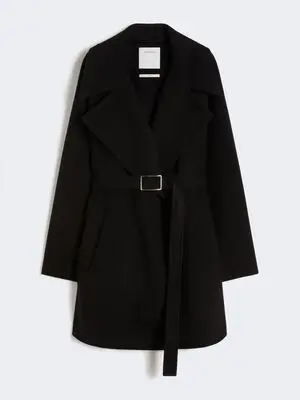 Max Mara Short Wool Coat - Black