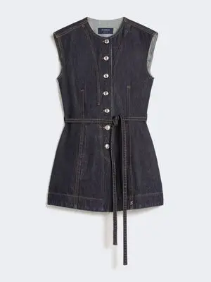 Max Mara Sleeveless Denim Top