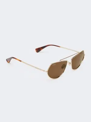 Max Mara Square Sunglasses - Brown