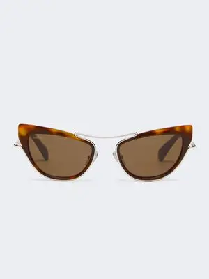 Max Mara Cat-eye Sunglasses - Tawny Bronze Brown