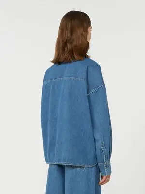 Max Mara Cotton Denim Oversized Shirt