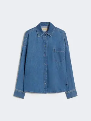 Max Mara Cotton Denim Oversized Shirt