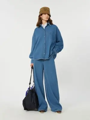 Max Mara Cotton Denim Oversized Shirt