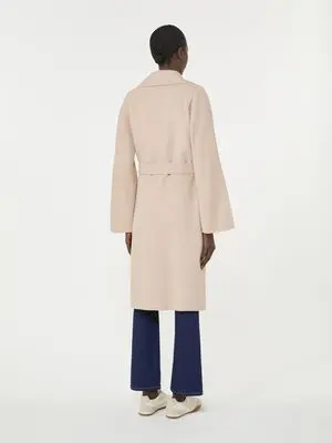 Max Mara Double-faced Wool-blend Robe Coat - Sand