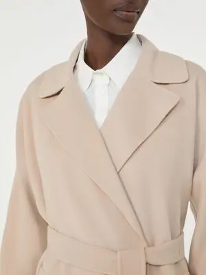 Max Mara Double-faced Wool-blend Robe Coat - Sand
