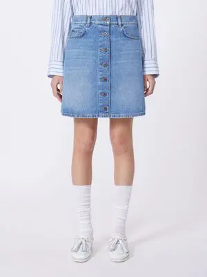 Max Mara Denim Miniskirt