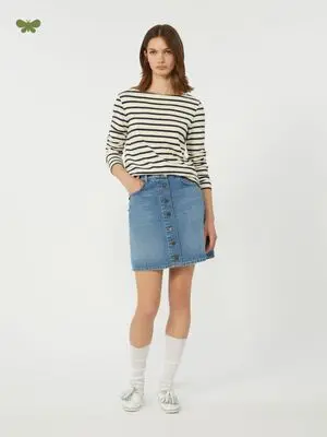 Max Mara Denim Miniskirt