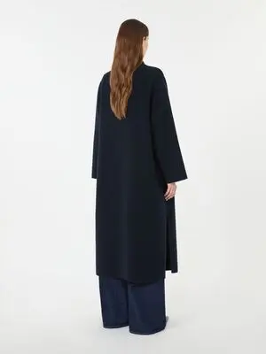 Max Mara Double-faced Wool-blend Coat - Navy