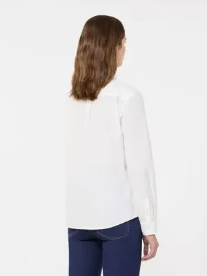 Max Mara Classic Cotton Poplin Shirt - Optical White