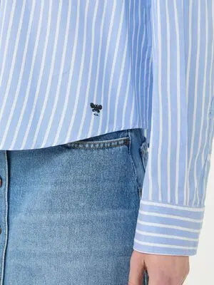 Max Mara Striped Cotton Oxford Shirt
