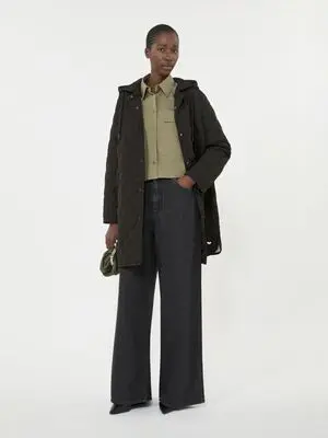 Max Mara Asymmetrical Cotton Poplin Shirt - Kaki
