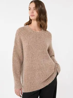 Max Mara Oversized Mohair And Lurex Sweater